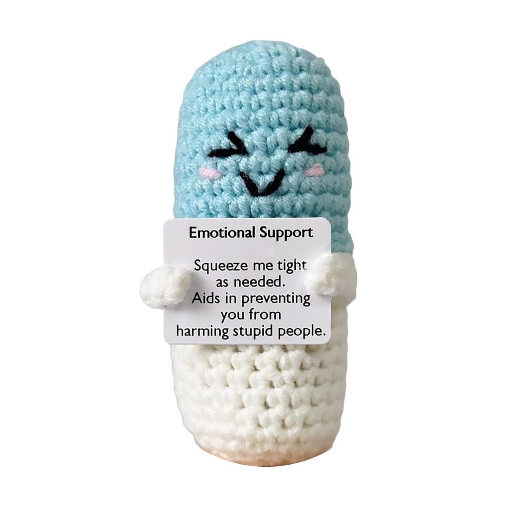 Happy Capsule Sky Blue $1/3Pcs Finished Handmade Crocheted Doll ...