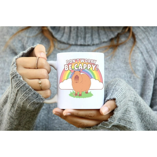 Happy Capybara Mug, Capybara Gifts, Capybara Meme, Funny Capybara ...