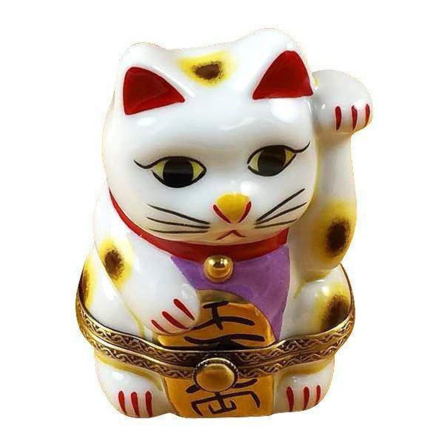 Happy Cat Limoges Box Porcelain Figurine - Walmart.com