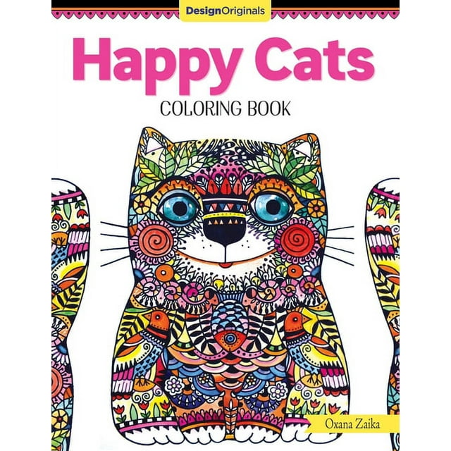 Happy Cats Coloring Book - Walmart.com