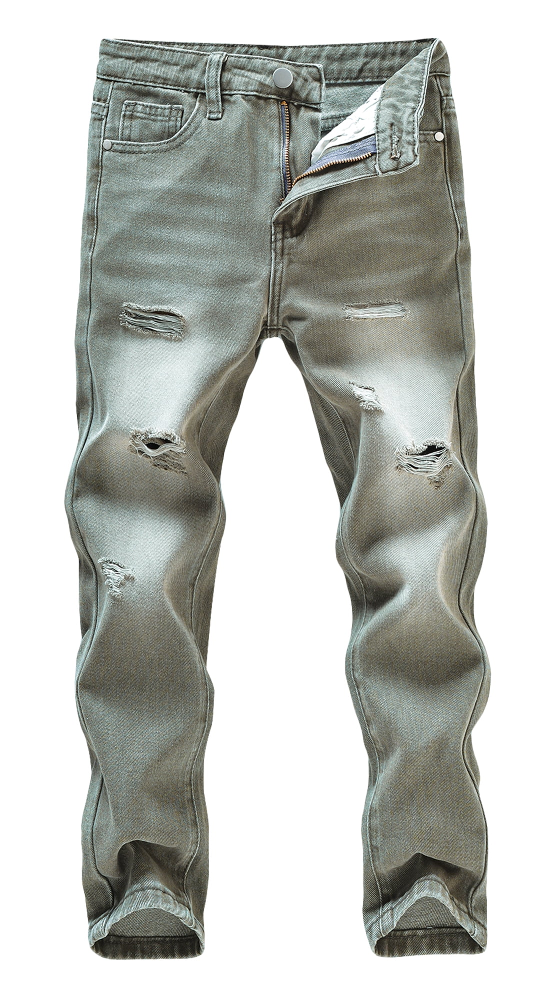 Happy Cherry Boys Jeans Denim Pants Ripped Kids Skinny Jeans Fit ...