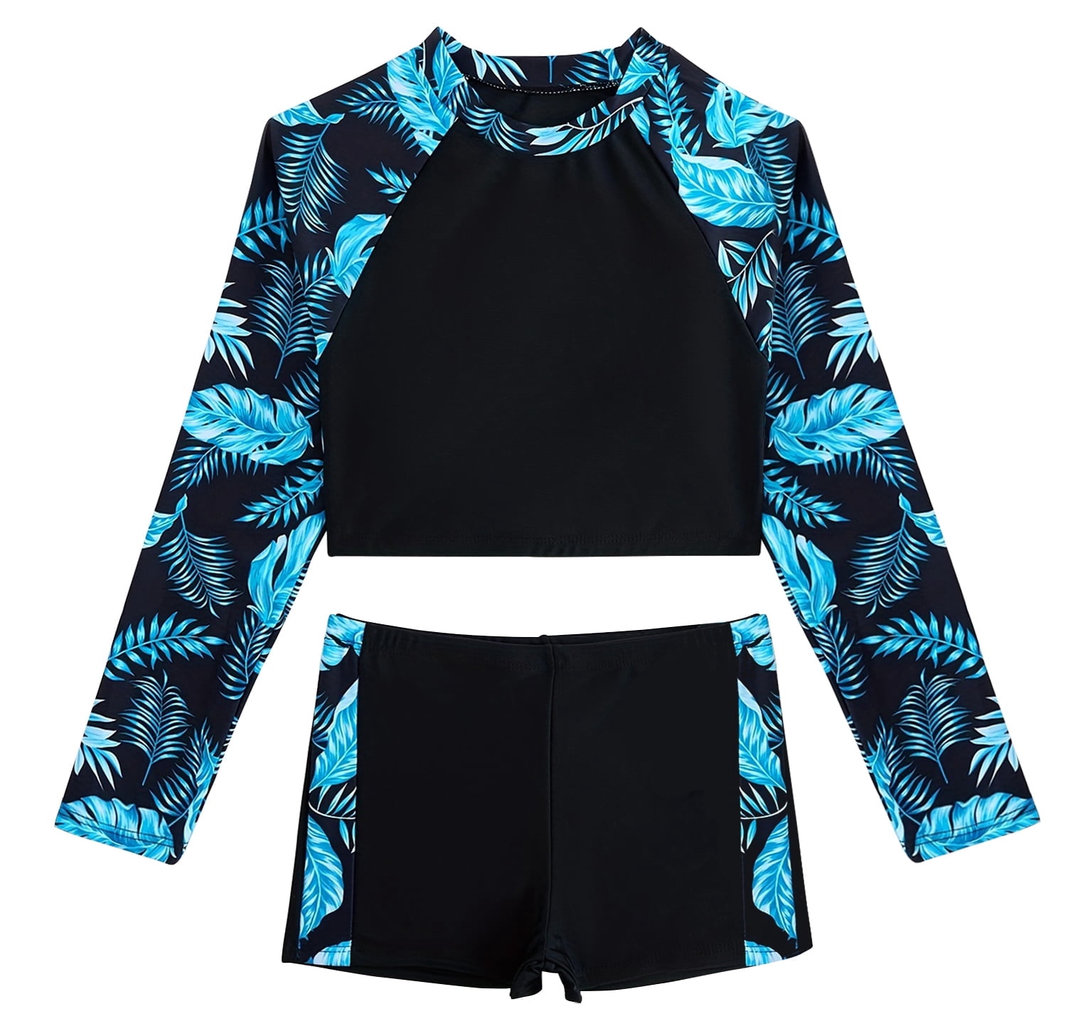 Happy Cherry Girls Long Sleeve Rash Guard Bathing Suit Kids Modest ...