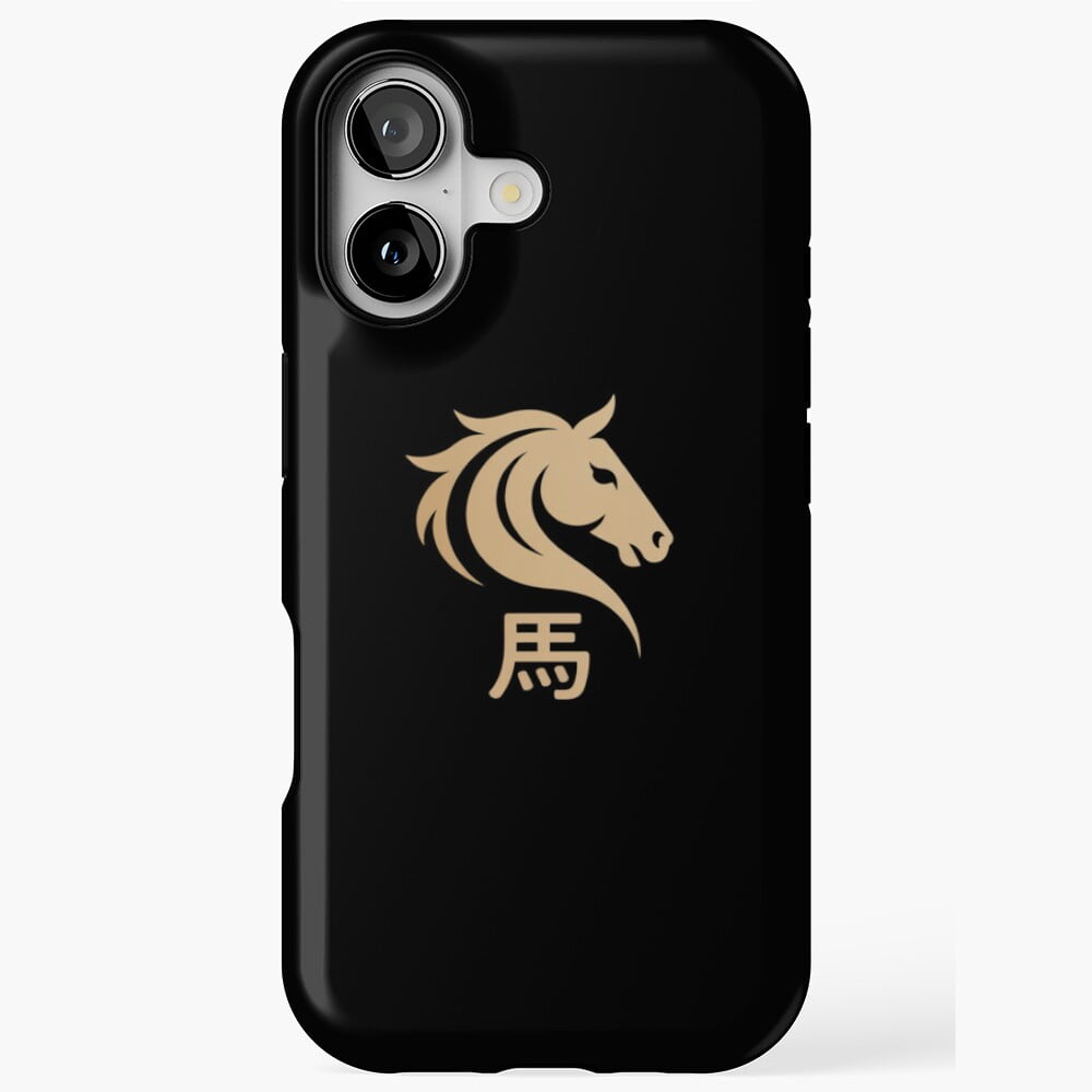 Happy Chinese New Year Horse Phone Case with iPhone 17 to 11 Pro Max ...