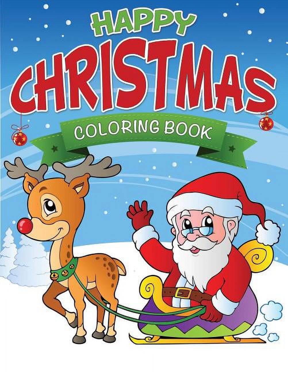 Happy Christmas Coloring Book (Paperback) - Walmart.com