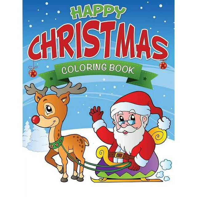 Happy Christmas Coloring Book (Paperback) - Walmart.com
