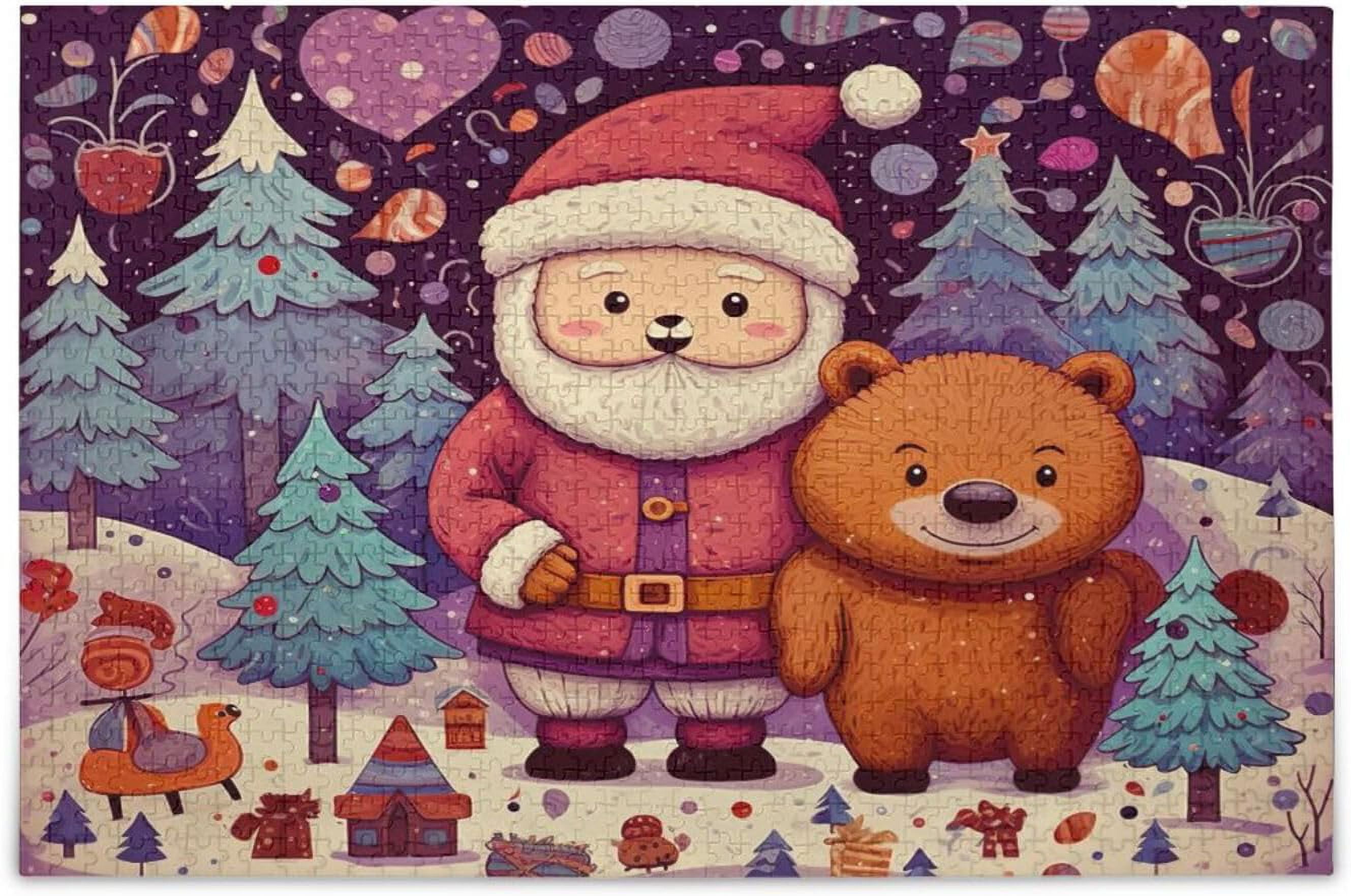 Happy Christmas Jigsaw Puzzles for Adults 500 Pieces, Die-Cut Puzzle ...