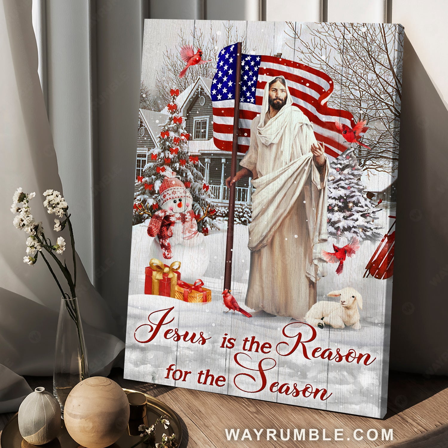 Happy Christmas, Snowman, Amazing US flag, Jesus is the reason for the ...