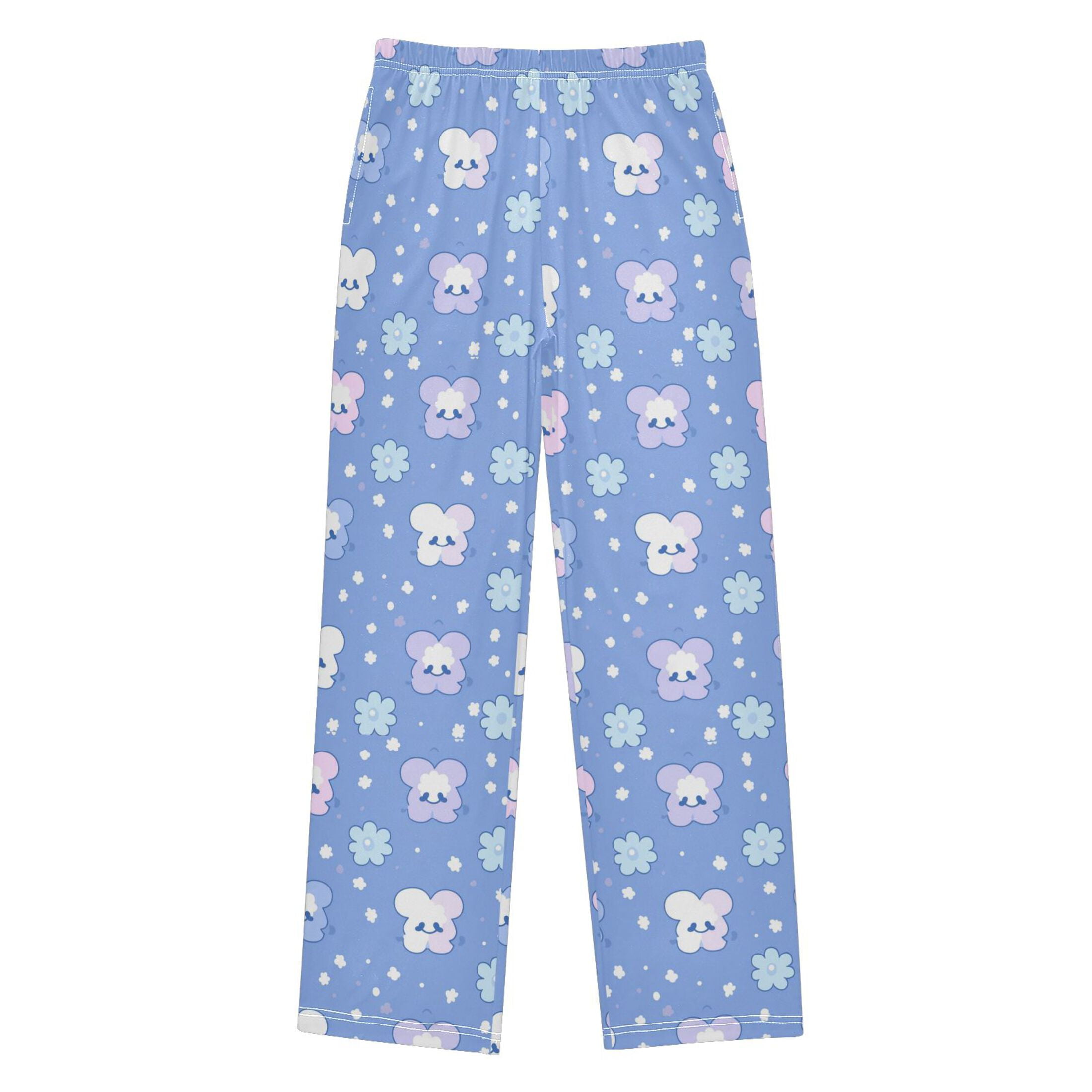 Happy Cloud and Flower Pajama Pants Soft Lightweight Lounge Pants ...