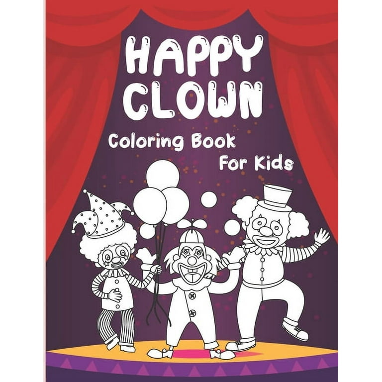 cute clown coloring pages