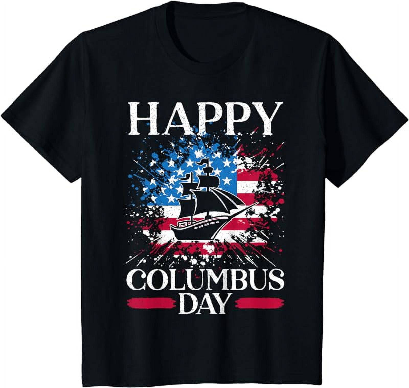 Happy Columbus Day Christopher Columbus Italian Navigator T-Shirt ...