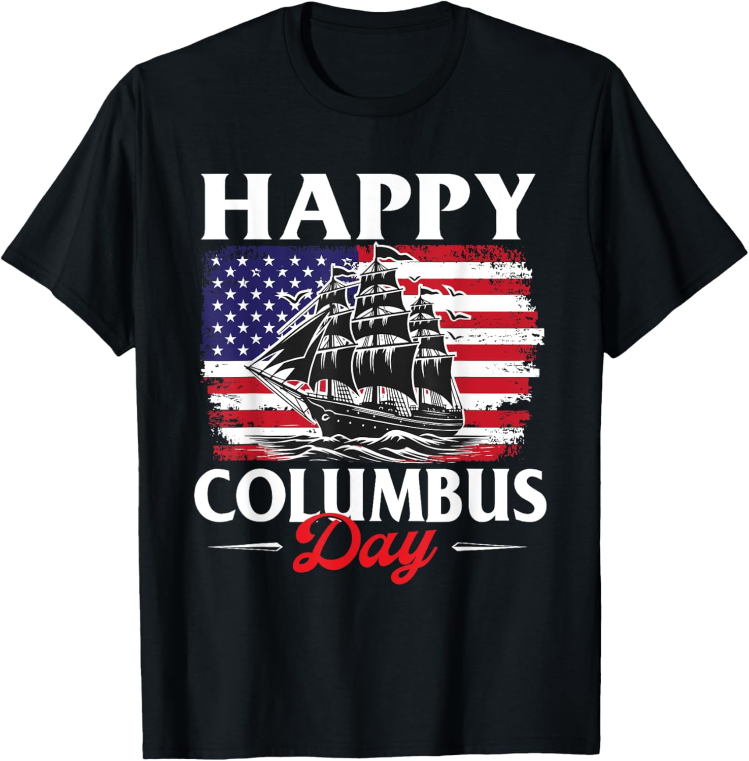 Happy Columbus Day - Christopher Columbus Italian T-Shirt - Walmart.com