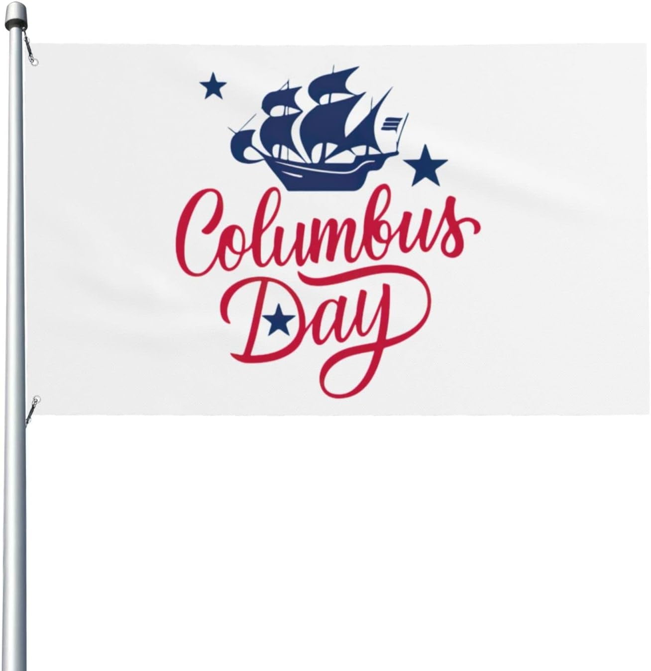 Happy Columbus Day Flag 3x5 Ft Double Side Outdoor Farmhouse Yard Sign ...
