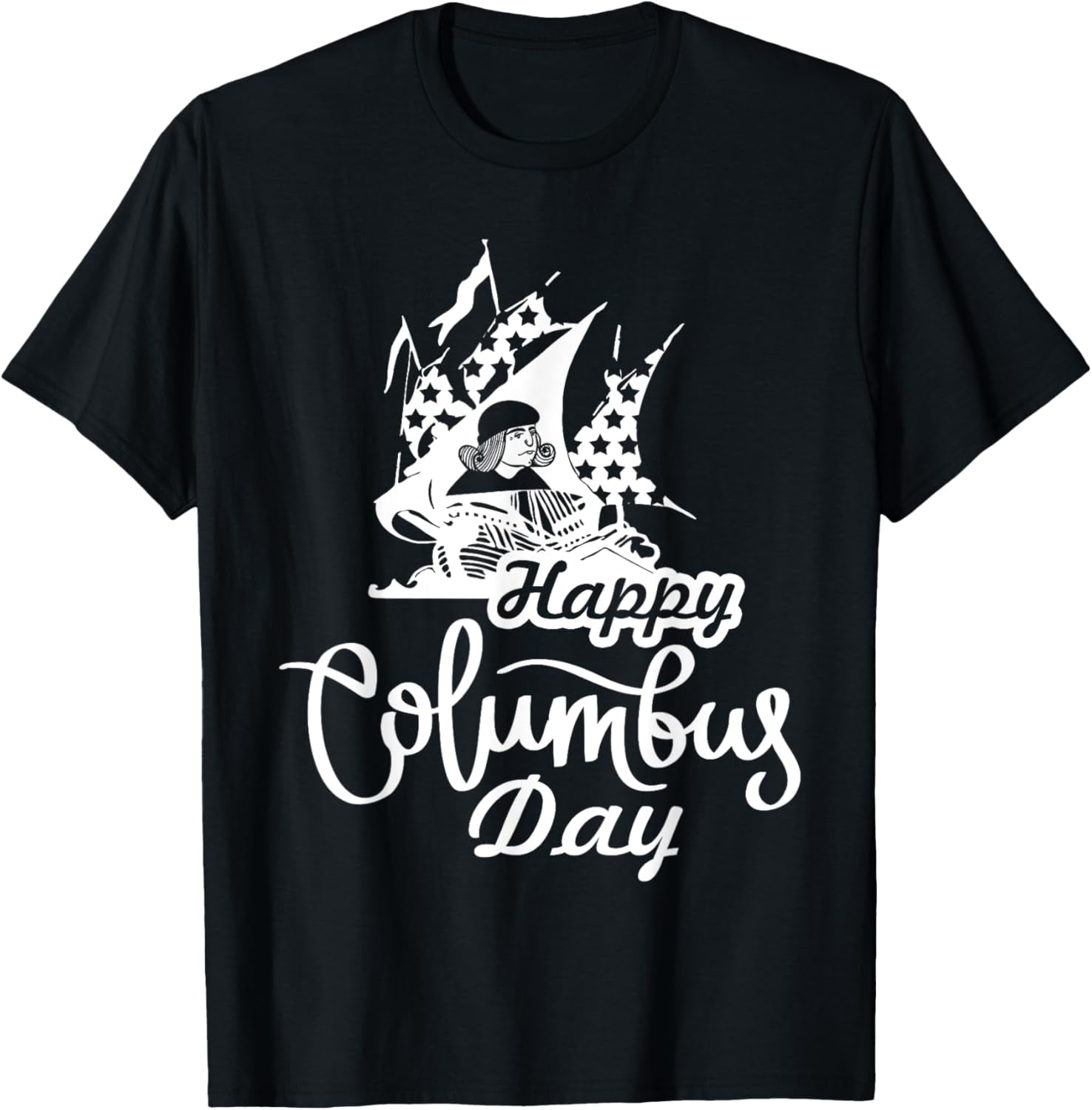 Happy Columbus Day T-Shirt Discovery Italian Explorer - Walmart.com