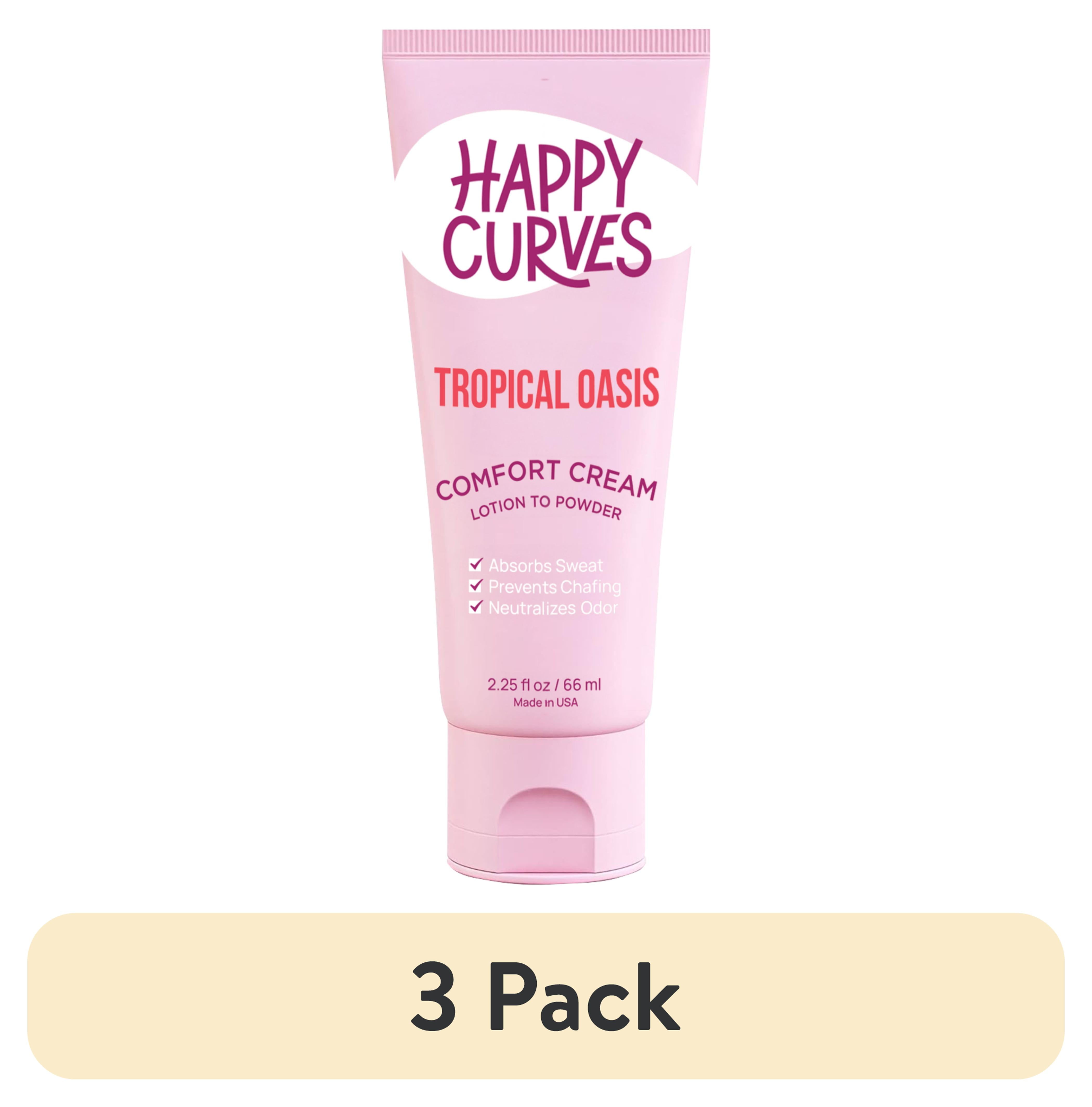 (3 pack) Happy Curves Comfort Cream, Aluminum Free Whole Body Deodorant ...