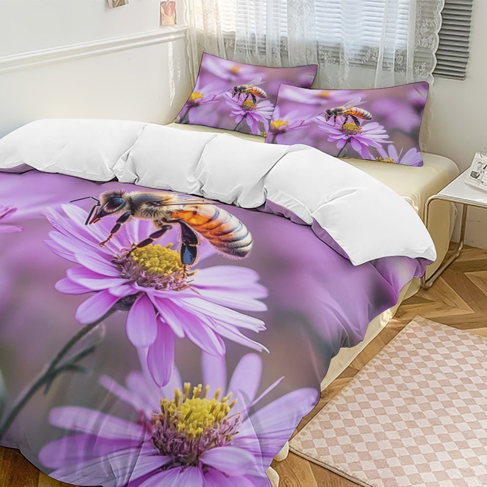 Happy Cute Bees 3D Duvet Cover Set Quilt Cover Theme of Kid Boy Girl ...