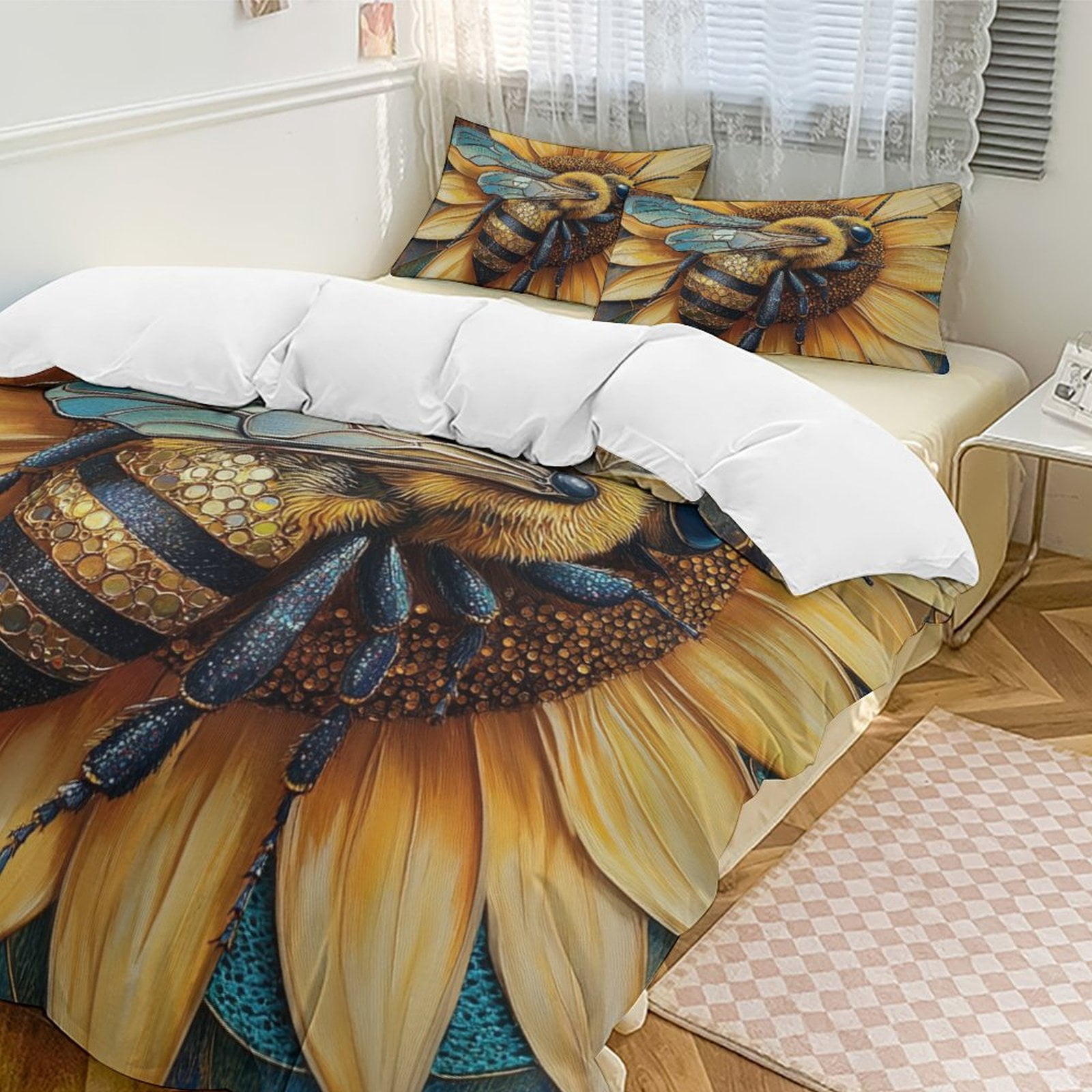 Happy Cute Bees 3D Duvet Cover Set Quilt Cover Theme of Kid Boy Girl ...