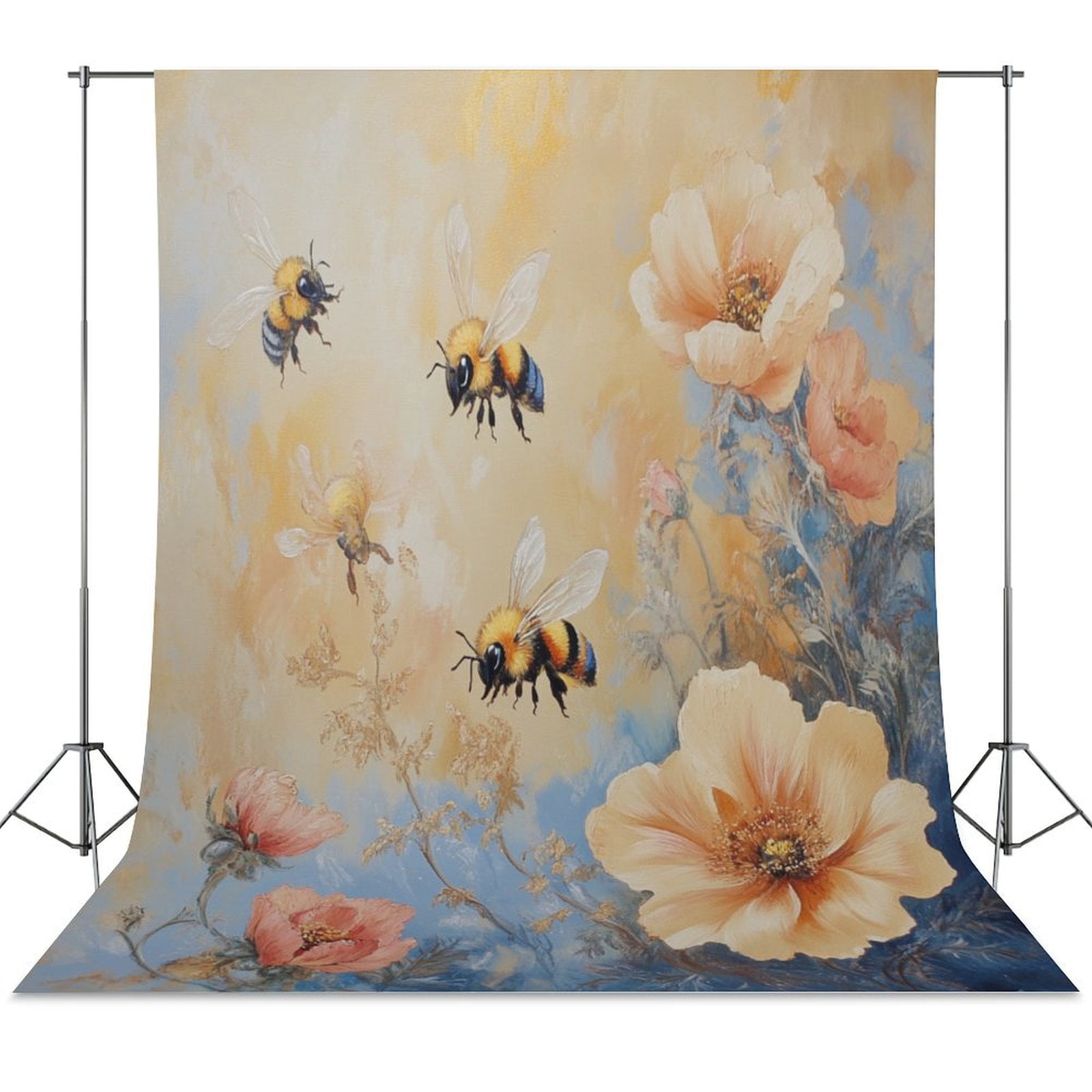 Happy Cute Bees Backdrop Background for Photography Photo Booth ...