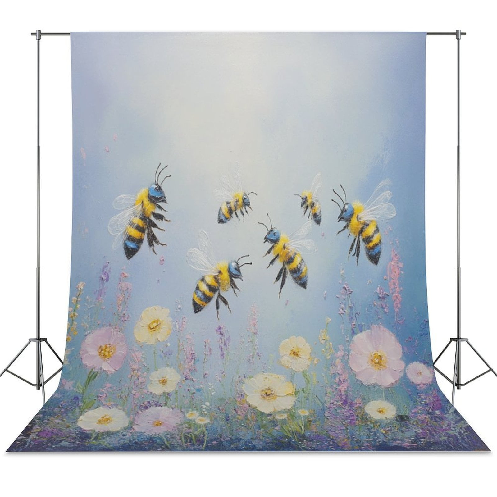 Happy Cute Bees Backdrop Background for Photography Photo Booth ...