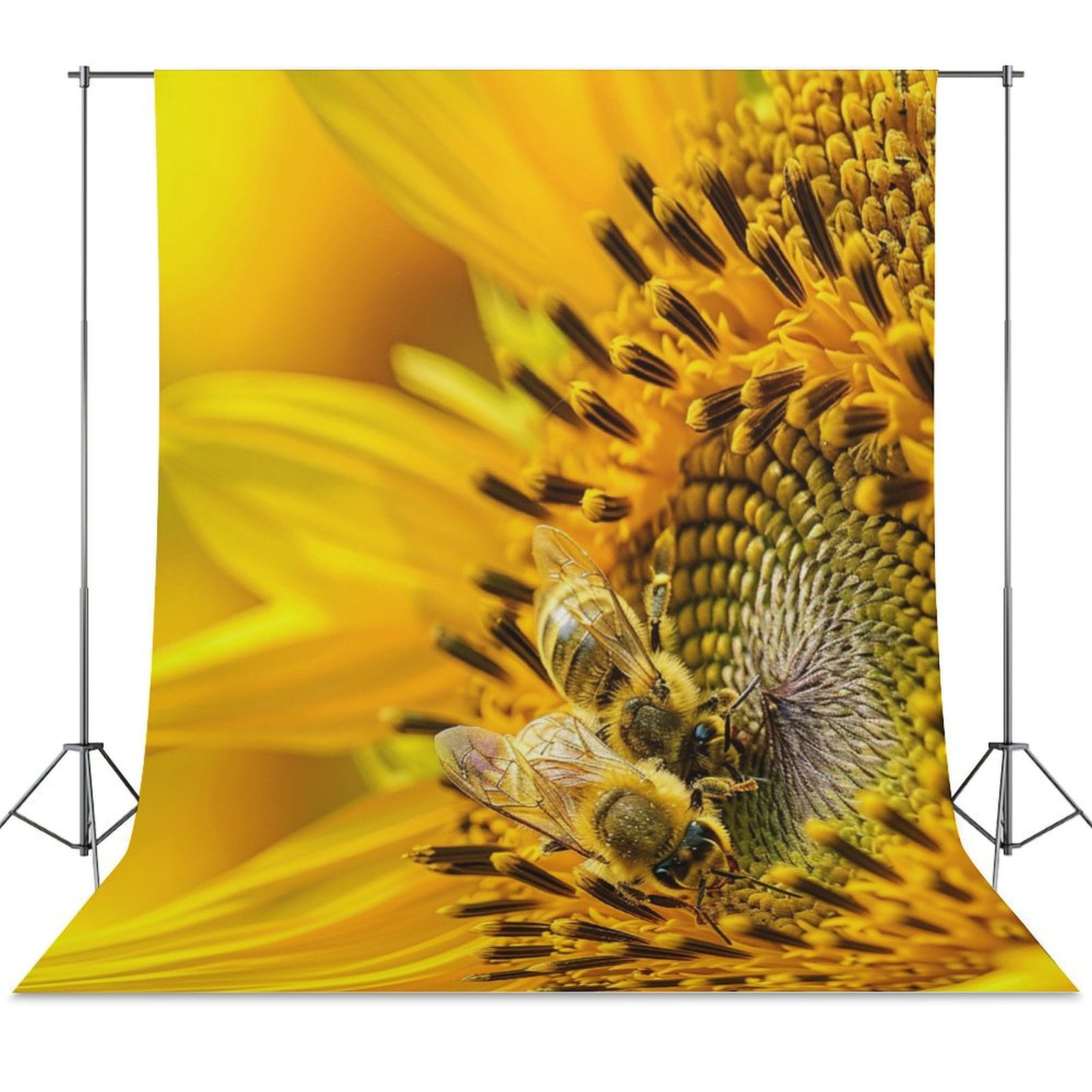 Happy Cute Bees Backdrops for Photography for Party Backdrop Wedding ...