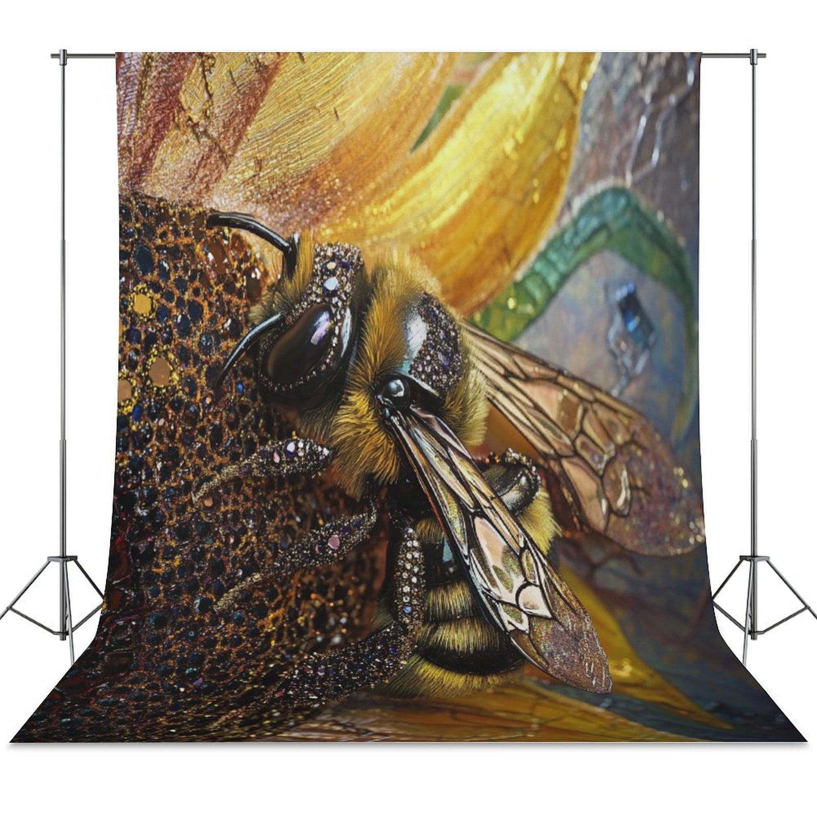 Happy Cute Bees Backdrops for Photography for Party Backdrop Wedding ...