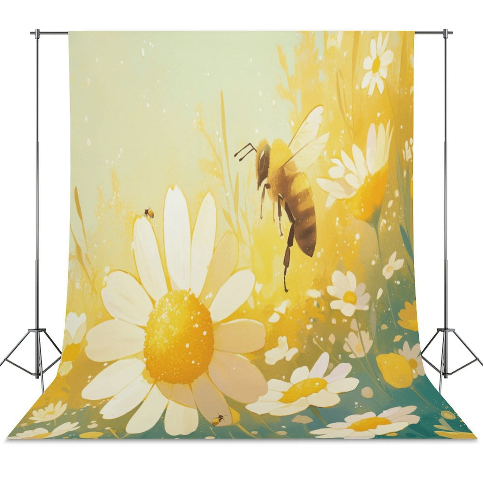 Happy Cute Bees Backdrops for Photography for Party Backdrop Wedding ...