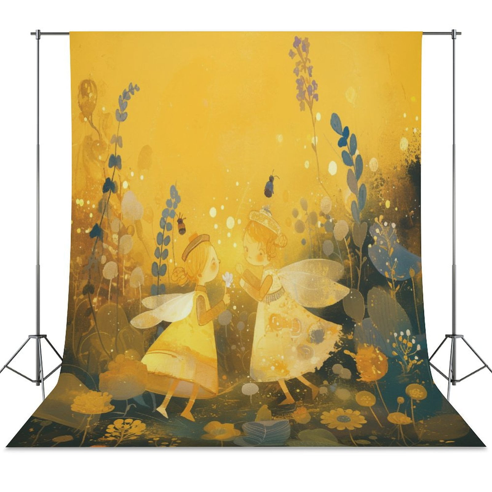 Happy Cute Bees Backdrops for Photography for Party Backdrop Wedding ...