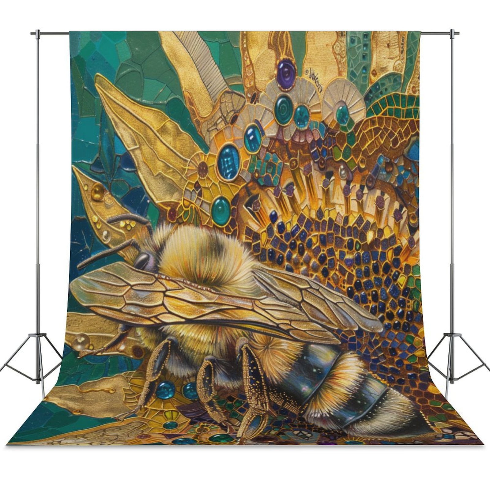 Happy Cute Bees Backdrops for Photography for Party Backdrop Wedding ...