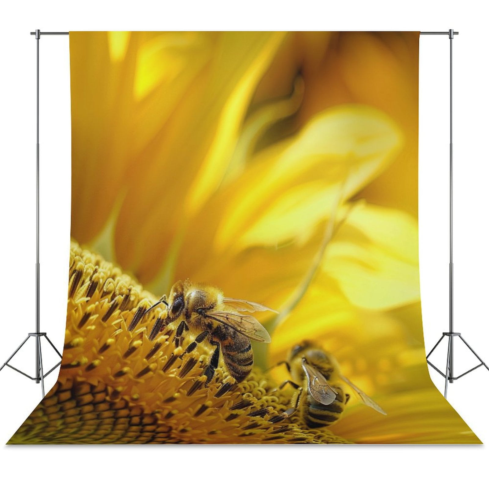 Happy Cute Bees Backdrops for Photography for Party Backdrop Wedding ...