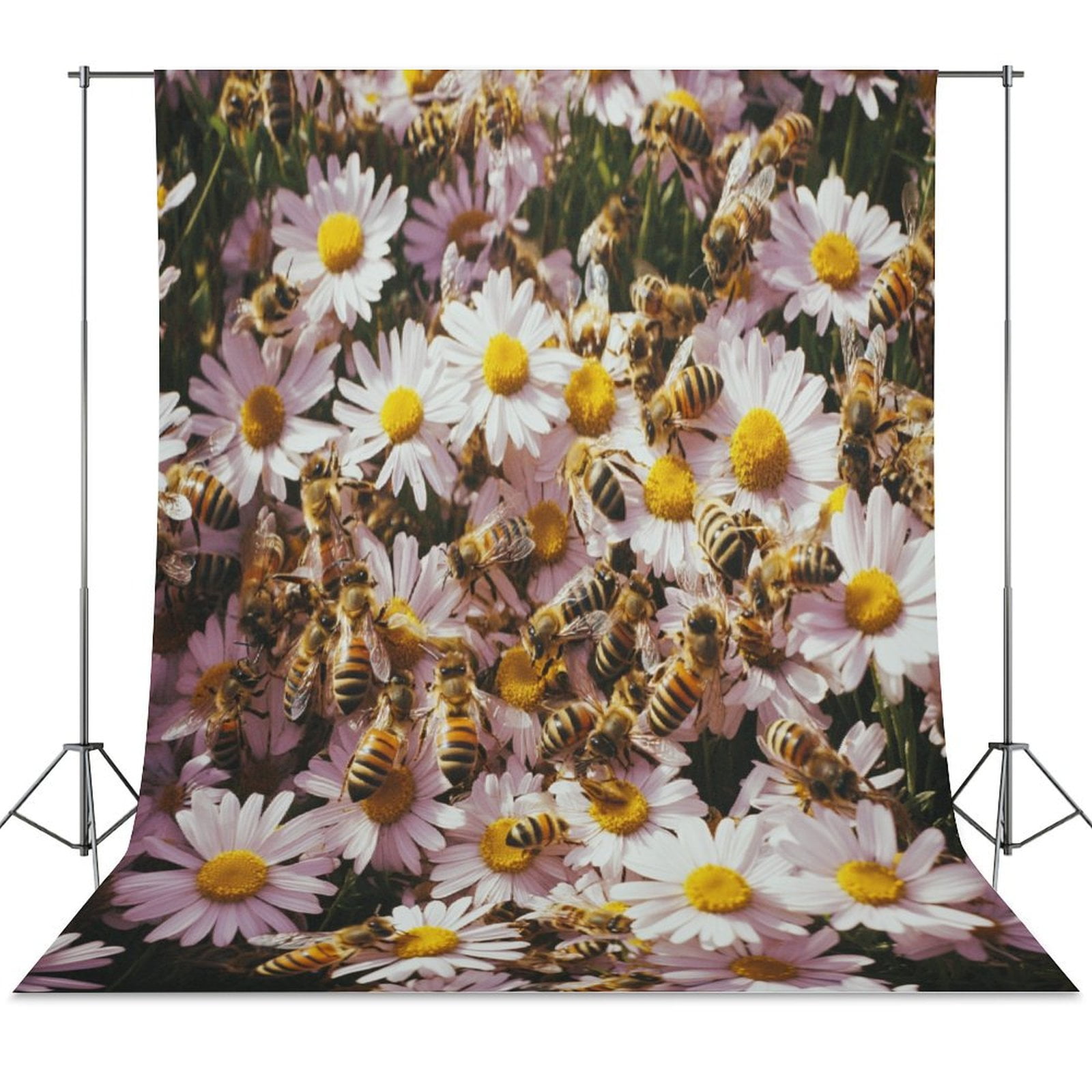 Happy Cute Bees Backdrops for Photography for Party Backdrop Wedding ...