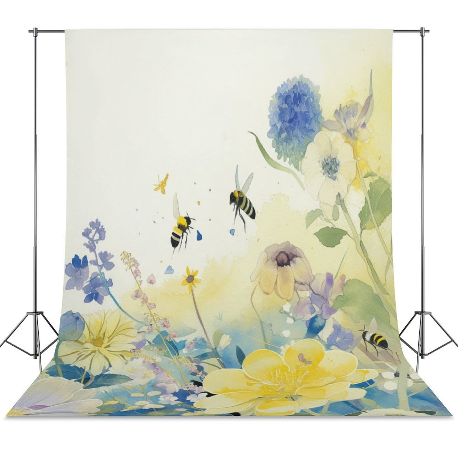 Happy Cute Bees Backdrops for Photography for Party Backdrop Wedding ...