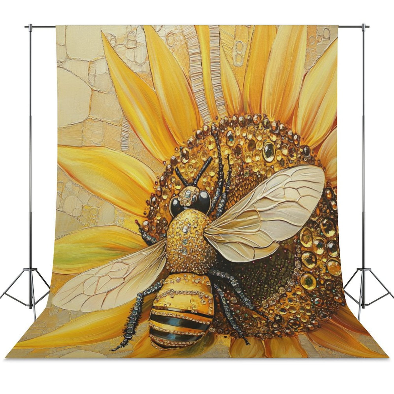 Happy Cute Bees Spring Backdrop Backdrops for Photography Photo ...