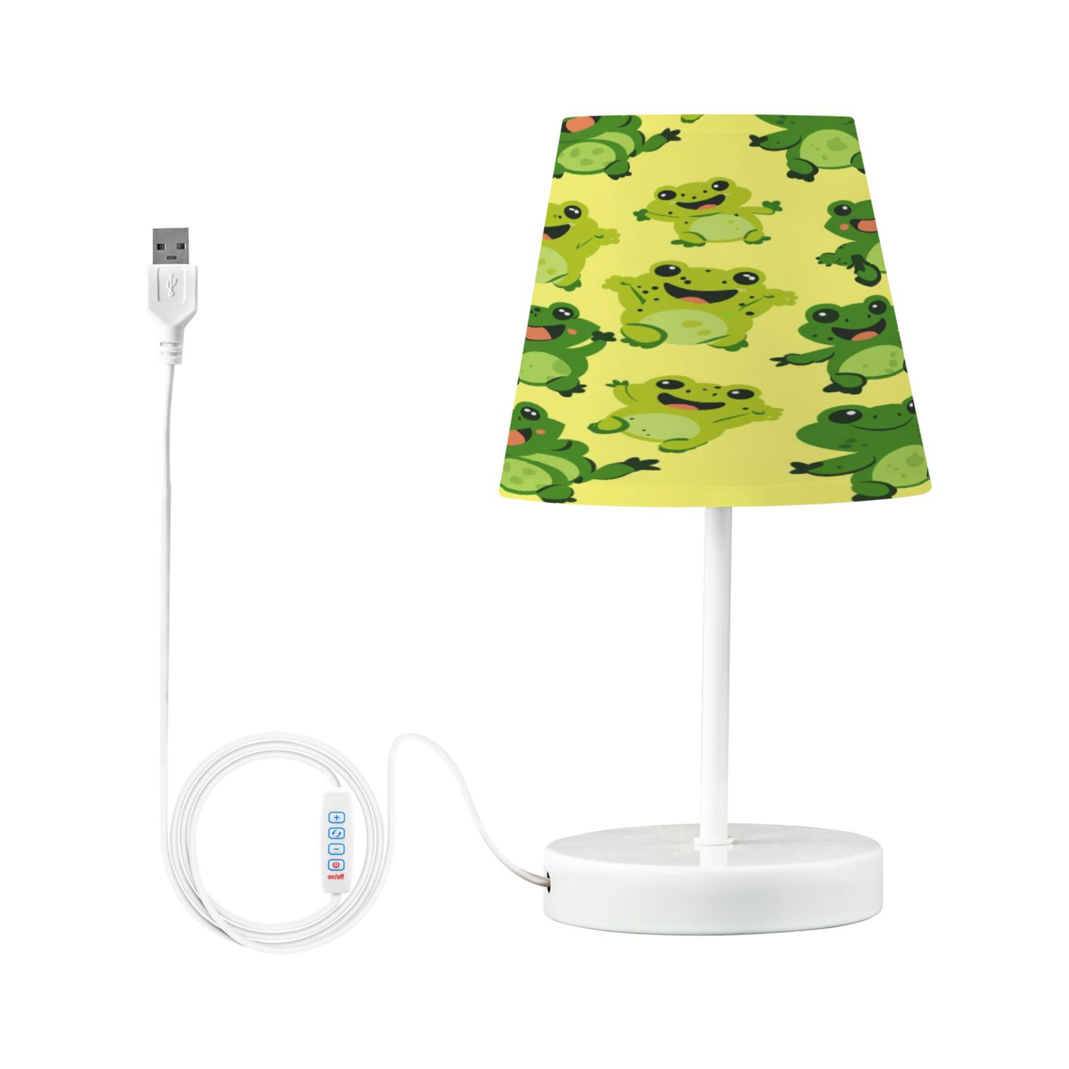 Happy Cute Frogs Desk Lamp LED Table Nightstand Lamps with 3 Color ...