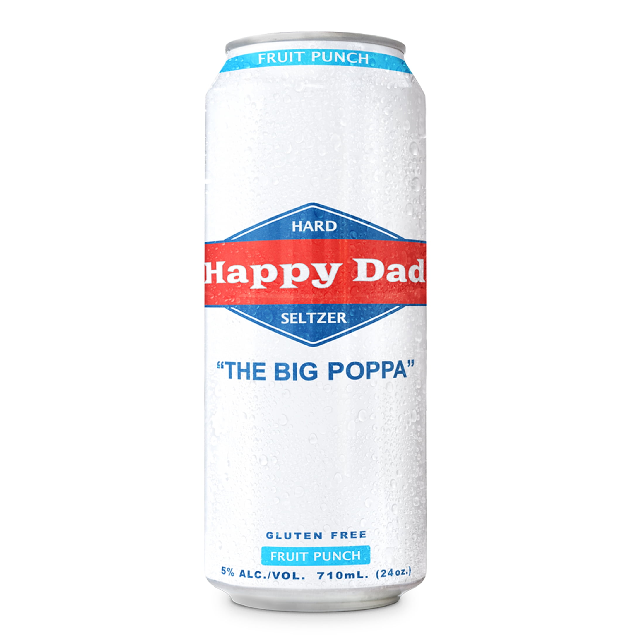 Happy Dad Fruit Punch Hard Seltzer, 24 fl oz Can, 5% ABV - Walmart.com