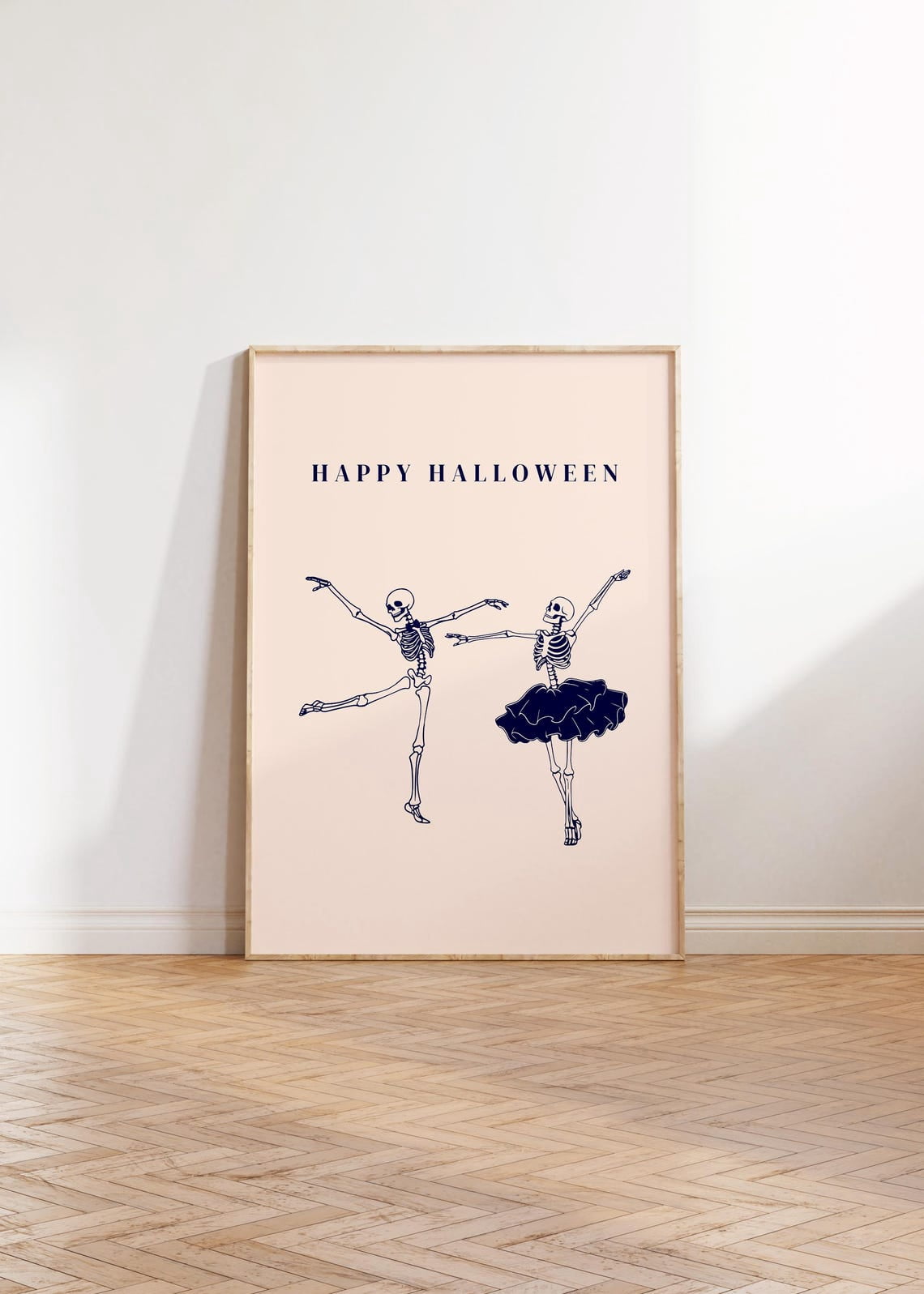 Happy Dancing Figures Retro Wall Art Preppy Decor, Unframed Canvas Size ...