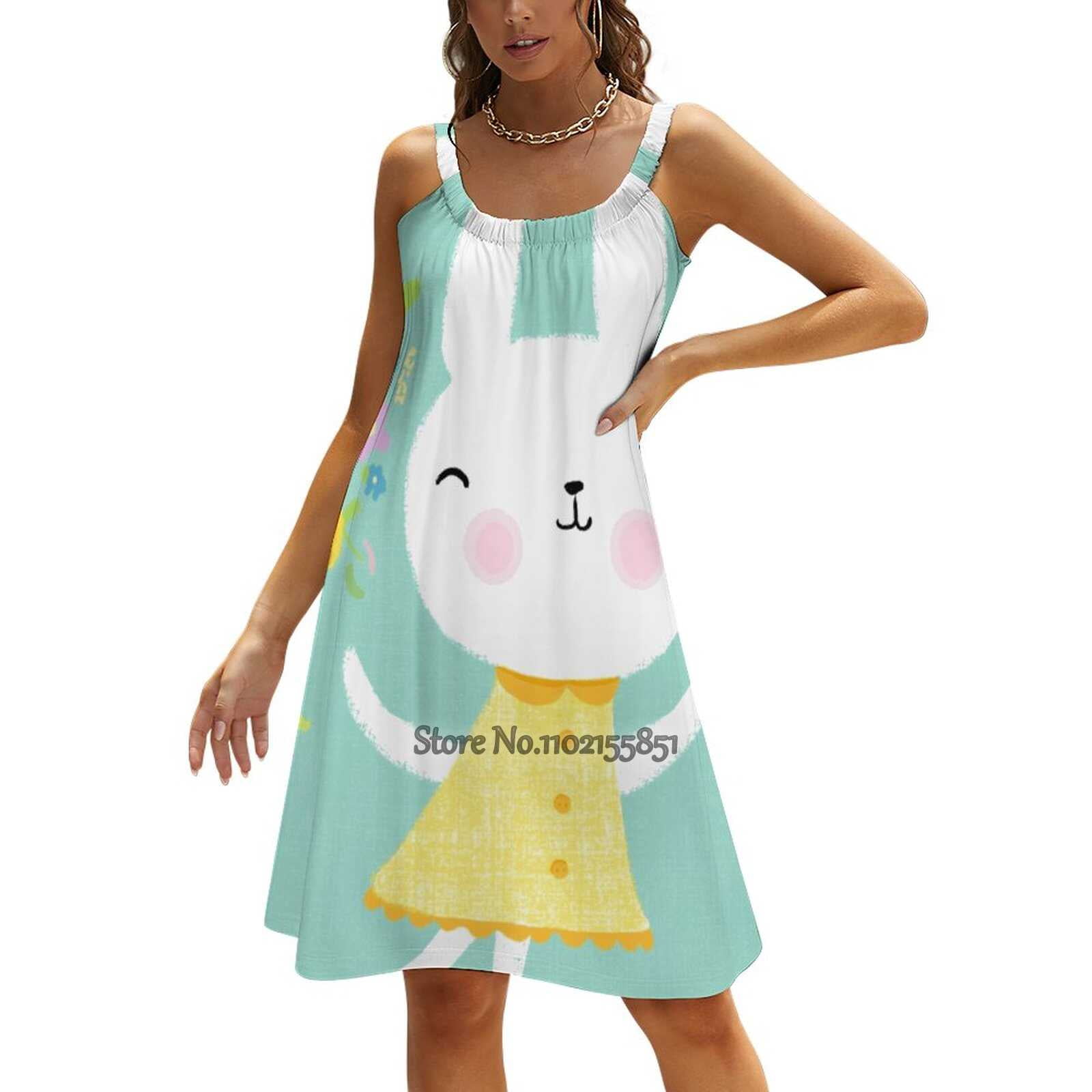 Happy Dancing Garden Bunny Back Lacing Backless Dress Square Neck Dress ...