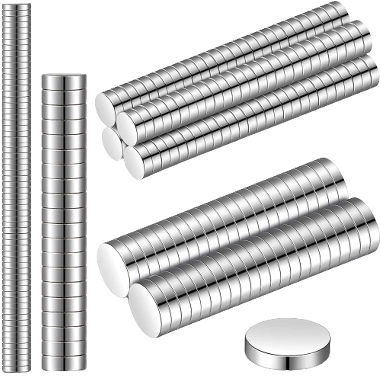 Happy Date 100 Pcs Miniature Neodymium Cylinder Magnets, Strong for ...