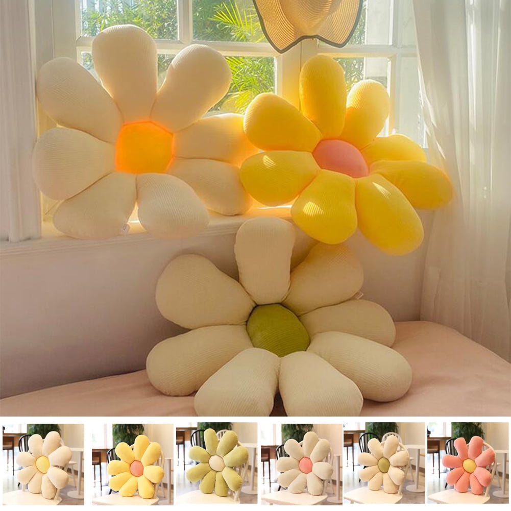 Happy Date 1Pc Cute Flower Seating Cushion, Flower Floor Pillow Seating ...