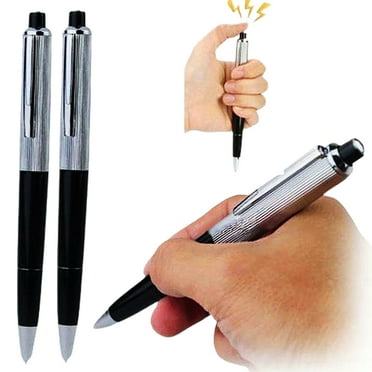 2-Pack Shocking Electric Shock Novelty Metal Pen Prank Trick Joke Gag ...