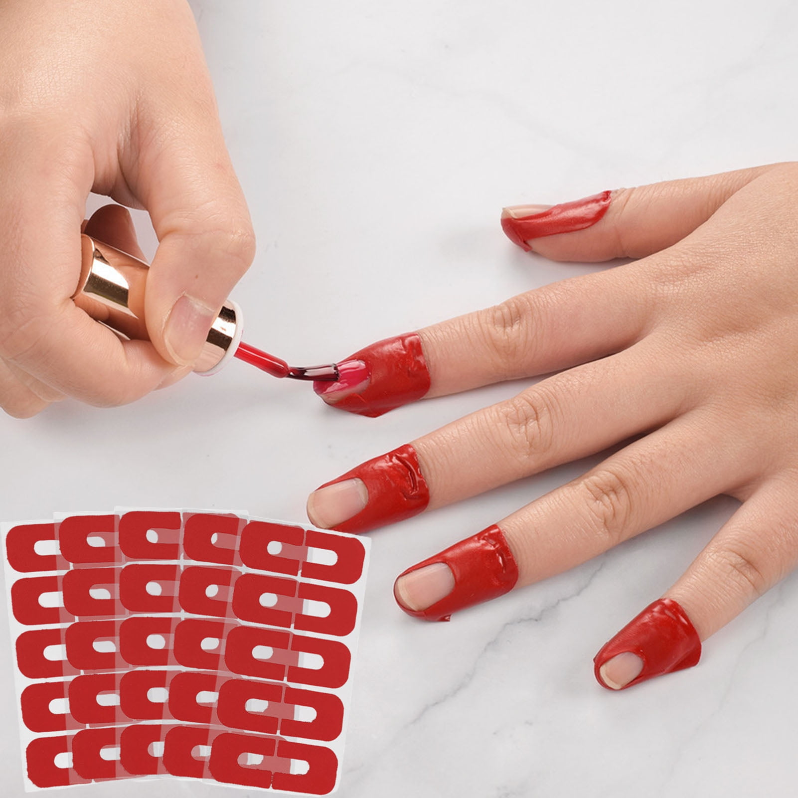 Happy Date 50pcs/100pcs Latex Nail Polish Barrier, Nail Polish ...