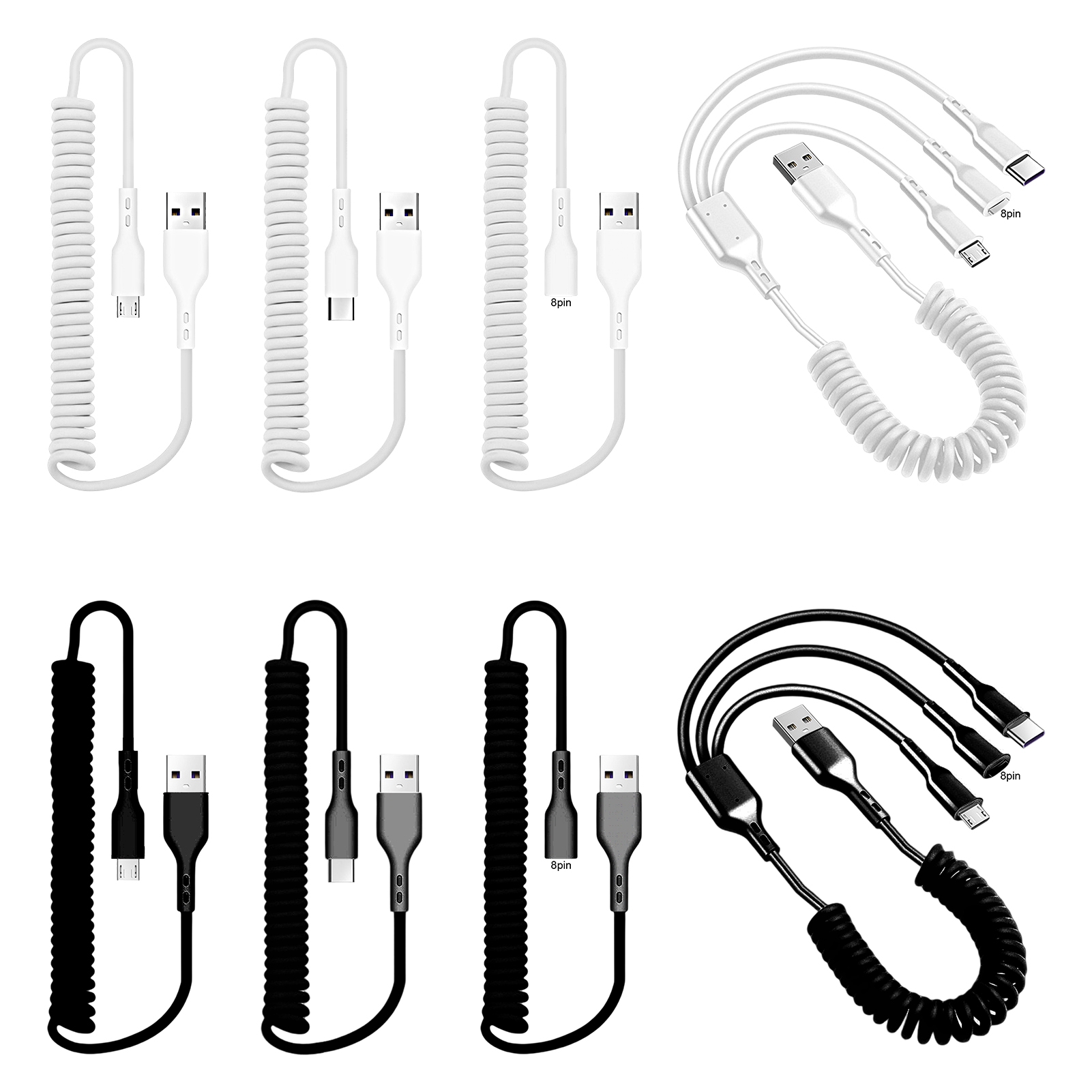 Happy Date 66W Fast Charging Data Cable Car Data Cable Safe Telescopic ...