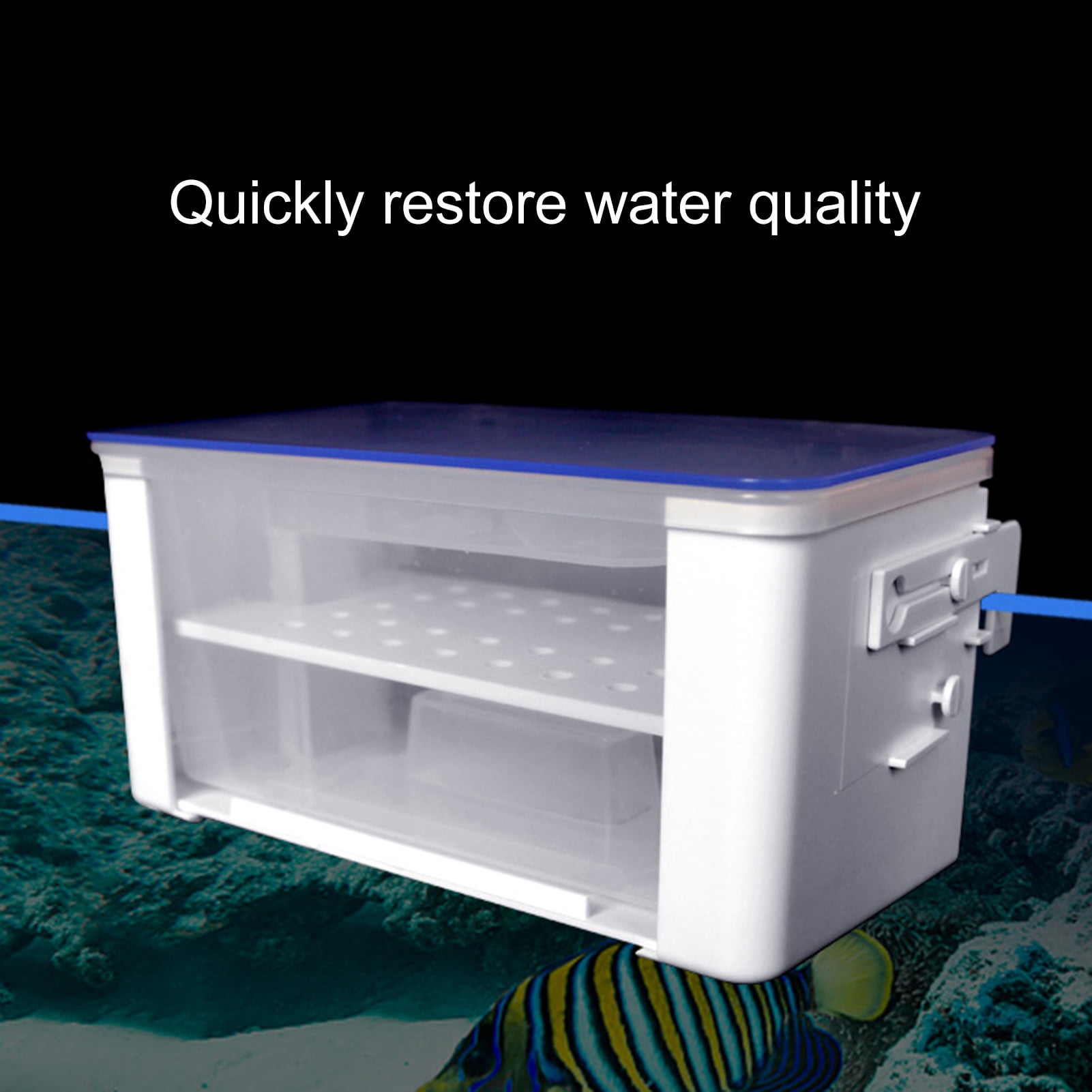 Happy Date Aquarium Filter Upper Box, Loop Transparent Trickle Raindrop ...