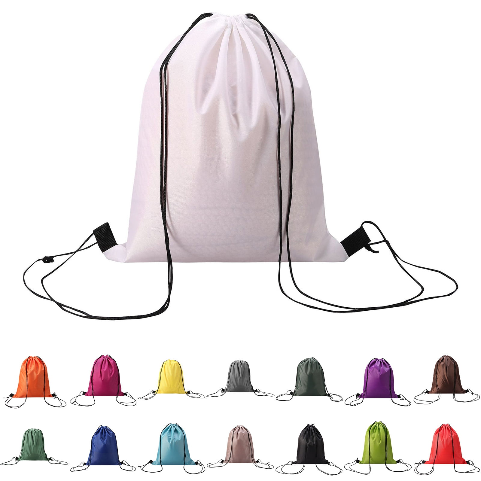 Happy Date Backpack Bag, Waterproof Draw String Back Sack with Zip ...