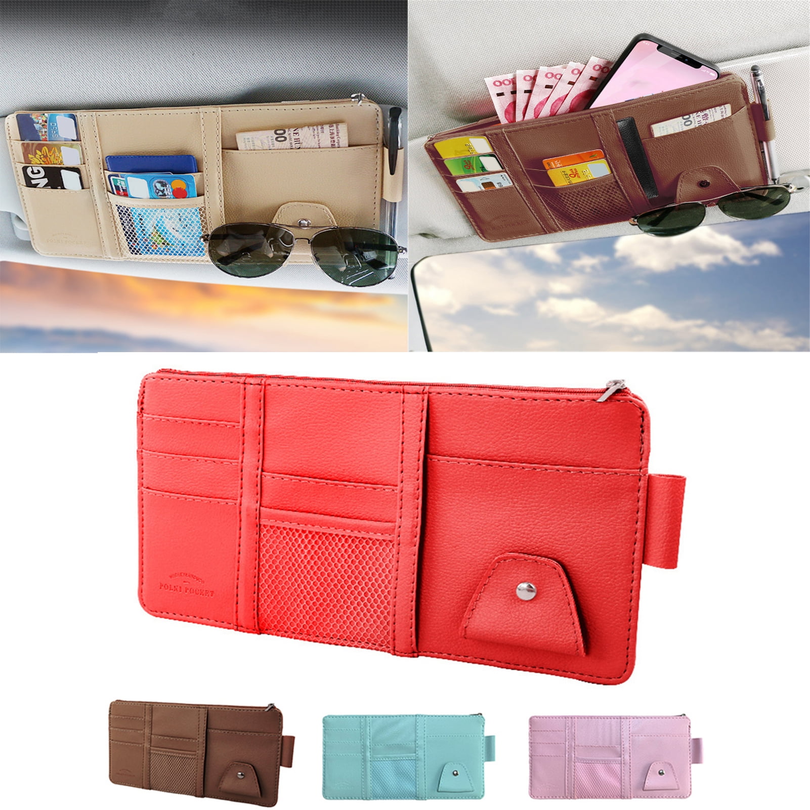 Happy Date Car Sun Visor Organizer, Registration and Document Holder ...