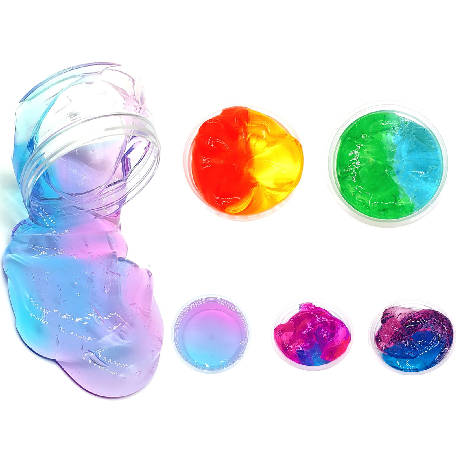 Happy Date Clear Slime Crystal Putty 60ml Soft Jelly Clay Non-Sticky ...