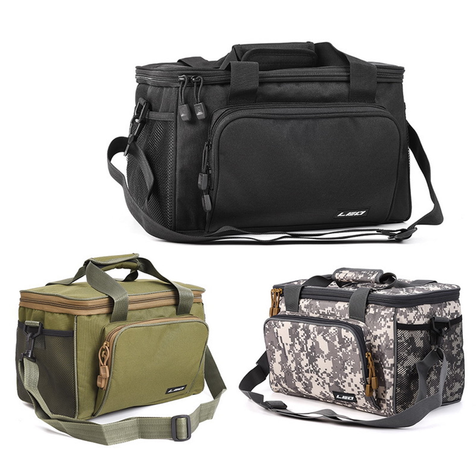 Happy Date Fishing Tackle Bag Square Multi-pocket Smooth Zipper ...