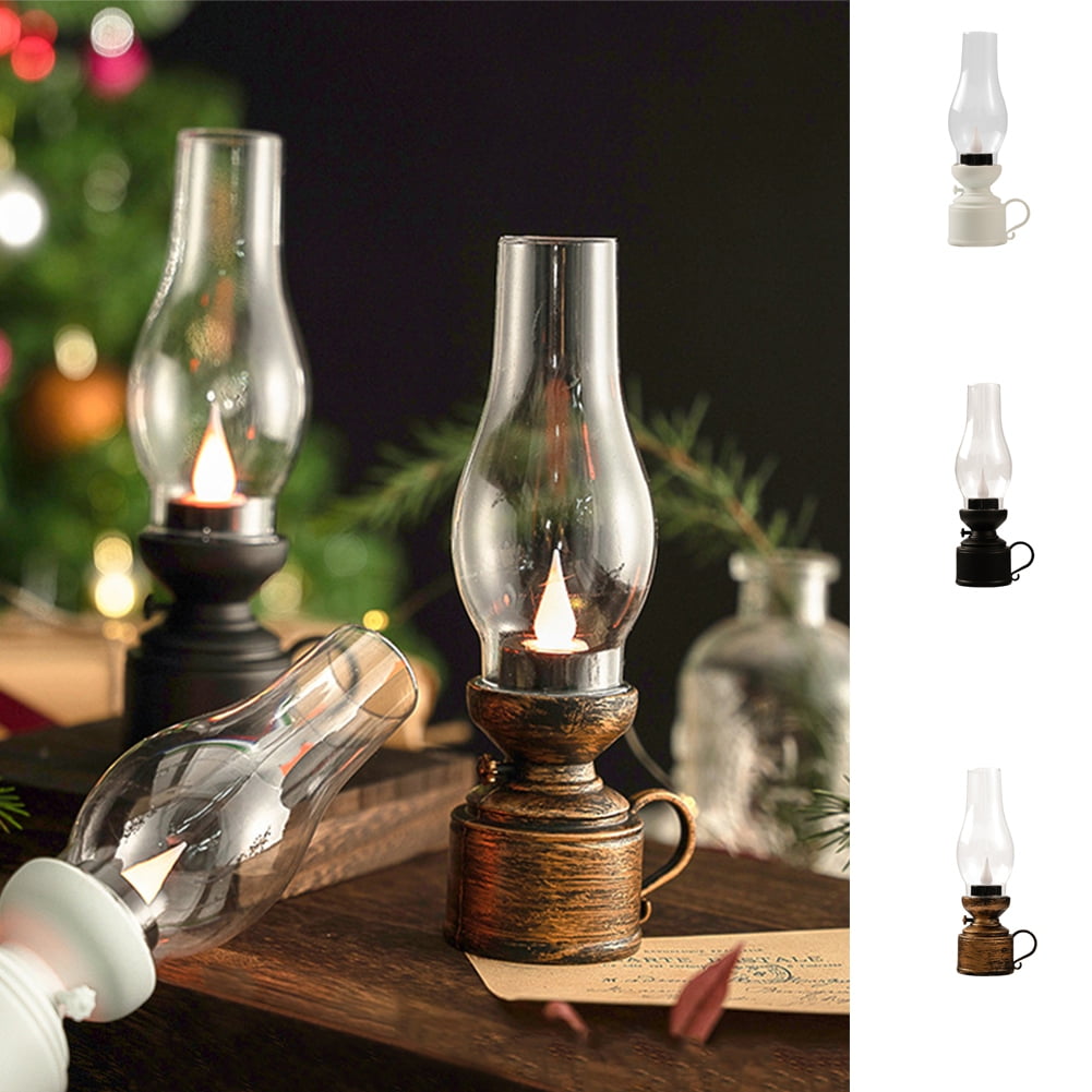 Happy Date Flameless LED Light, LED Kerosene Lamp, Battery Operated 80s ...