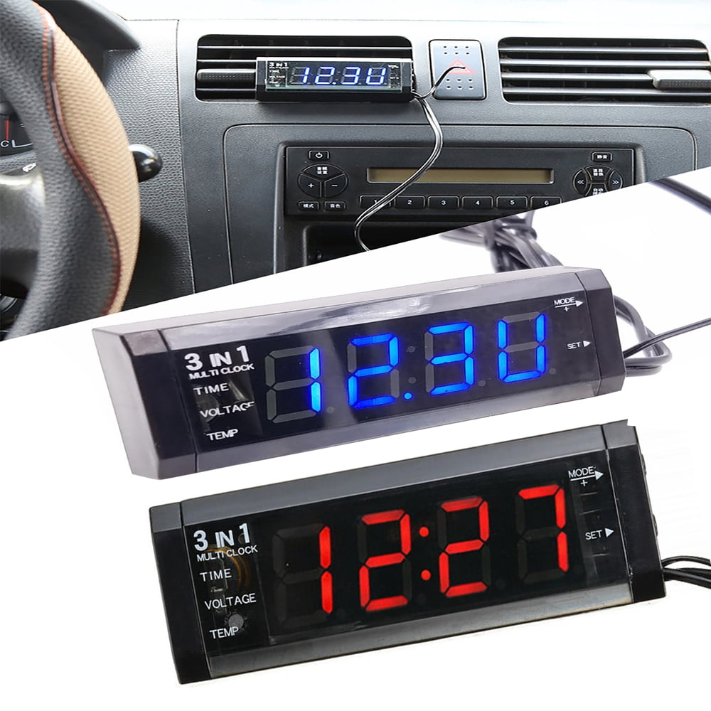 Happy Date High Precision Multi-function Clock DC 12v Car Indoor ...