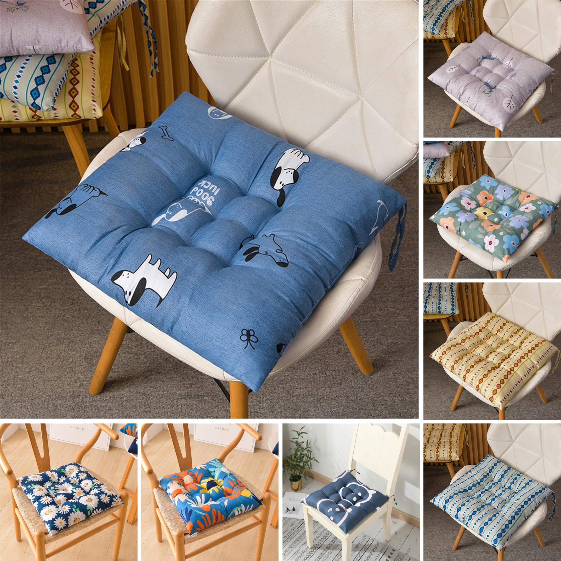 Happy Date Indoor Outdoor Seat Cushions, All Weather Patio Chair Pads ...