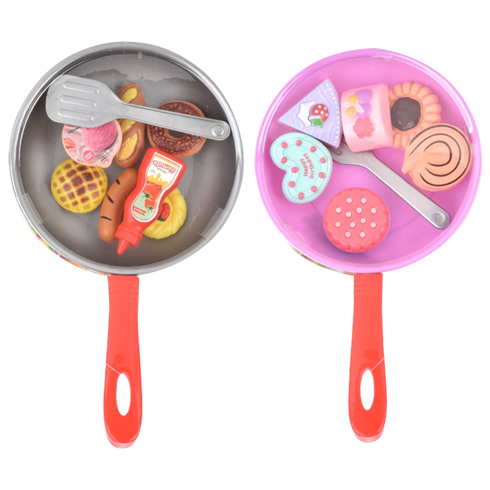 Happy Date Kids Play Kitchen Set, Pretend Food Toy, Cookware Set ...