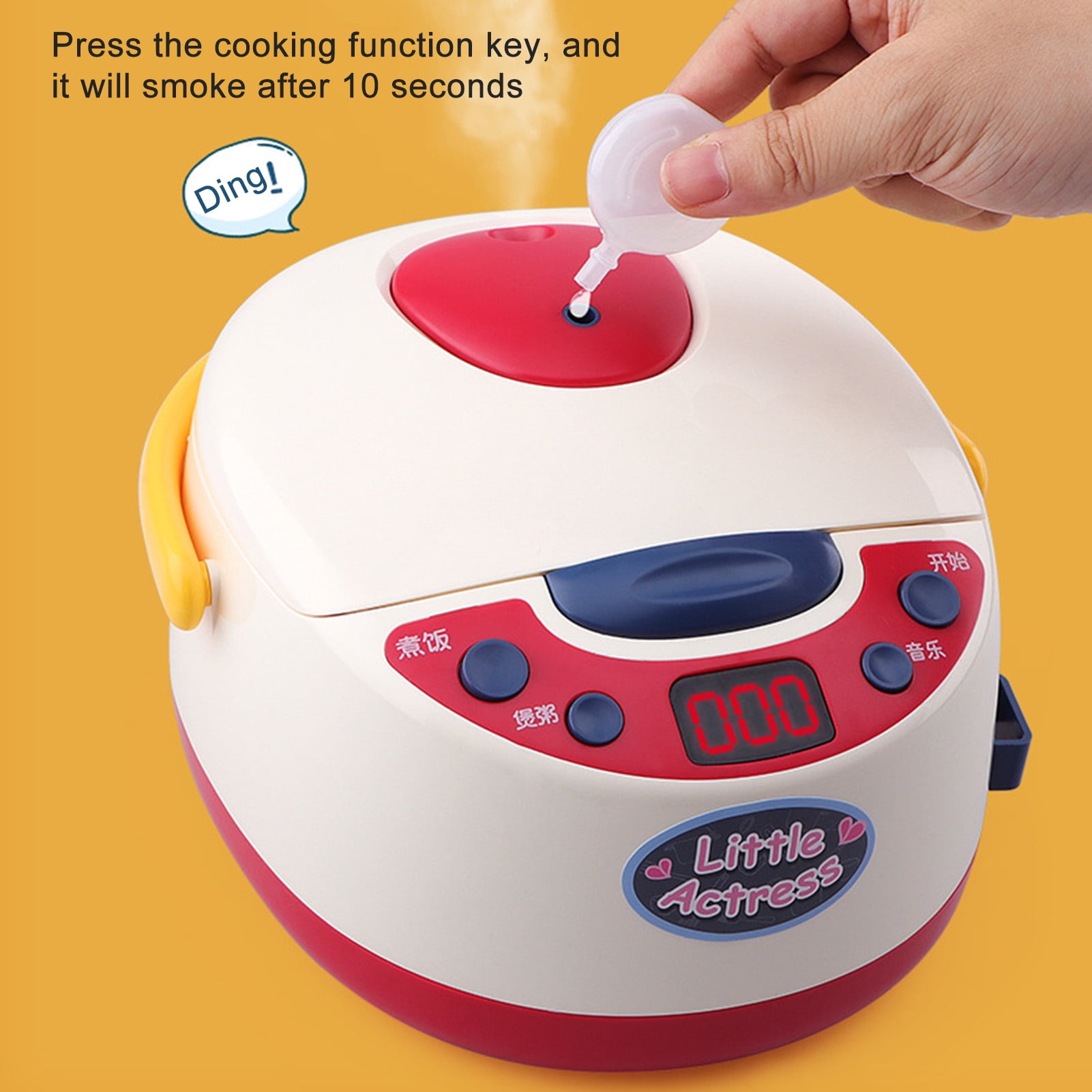 Happy Date Kids Rice Cooker Compact Size Kitchen Playset with Food ...